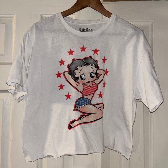 Betty Boop | Tops | Betty Boop Cropped Top | Poshmark